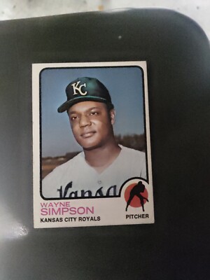 Wayne Simpson 1973 Topps Baseball Card #428 Kansas City Royals read ...