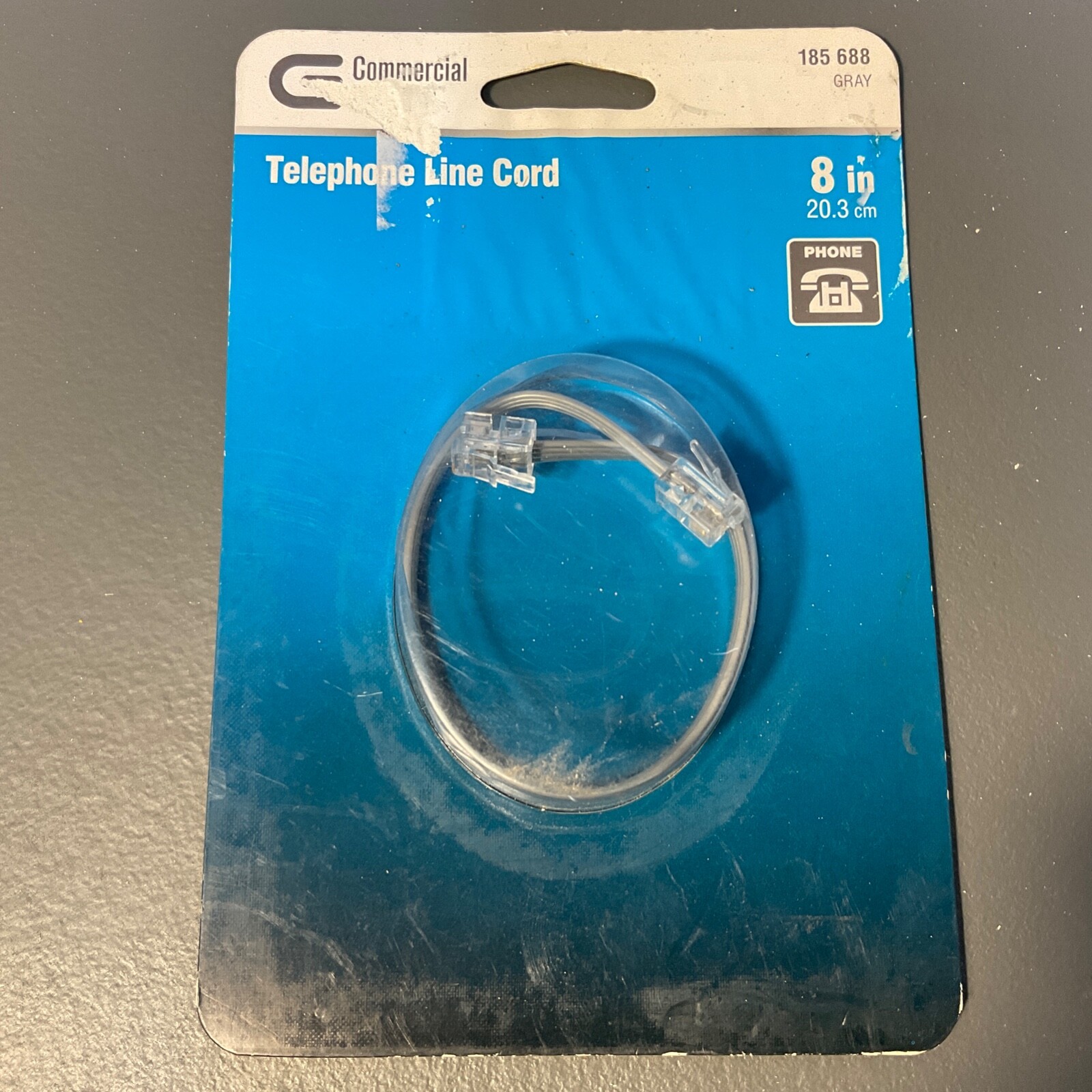 CETECH RJ11 8in Cable 2 Pair 4 Conductor Analog Phone Modem FAX 185 688 ...