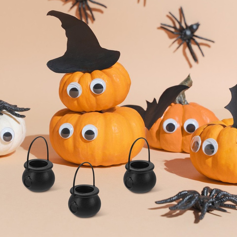 12 Pcs Tiny Cauldron Mini Cauldrons Party Favors Halloween Decorations ...