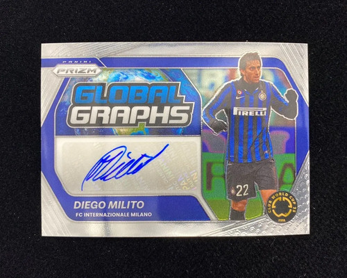 2025 Prizm FIFA Club World Cup Global Graphs #GG-DM Diego Milito Auto ...