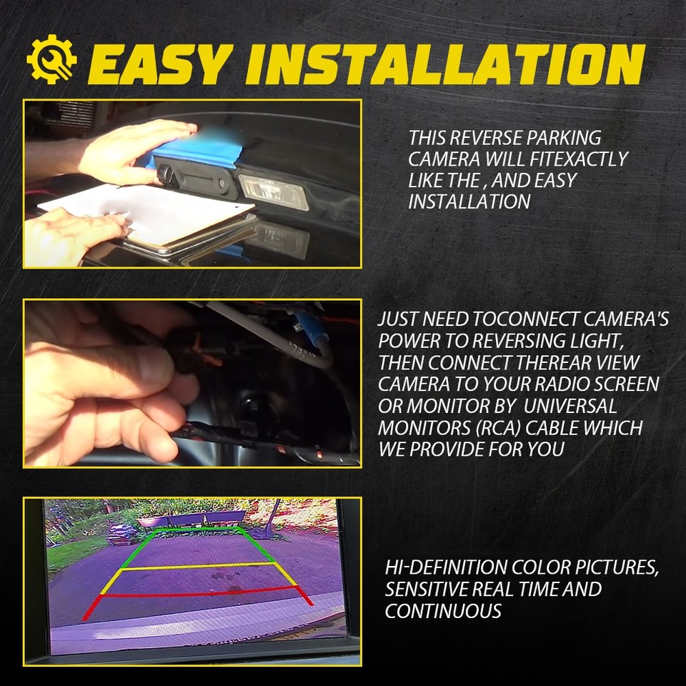 Tailgate Handle with Rear View Camera Backup Camera for 2015-17 Hyundai ...