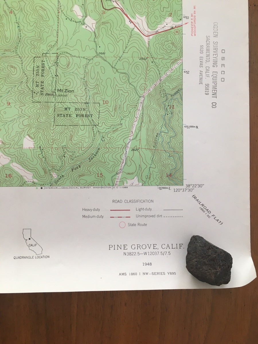 Pine Grove Ca Map