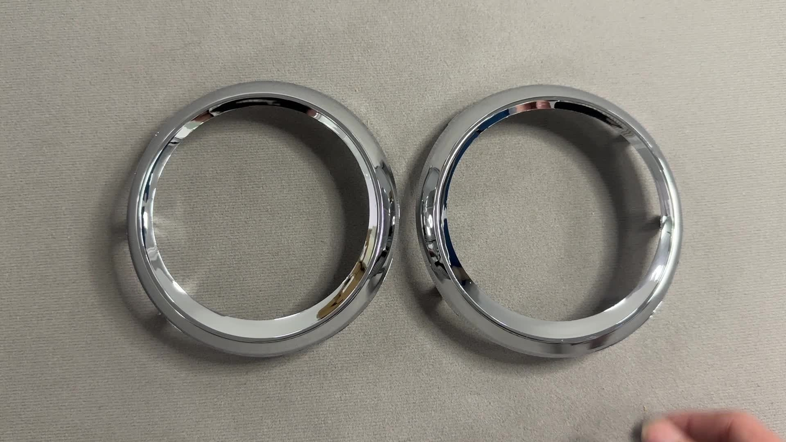 Pair Fog Light Lamp Bezel Cover Chrome Trim Rings For 2011-2017 Toyota ...