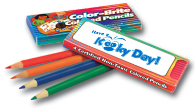 4 Kooky Color Brite Certified Non-Toxic Colored Pencils Kids Art ...