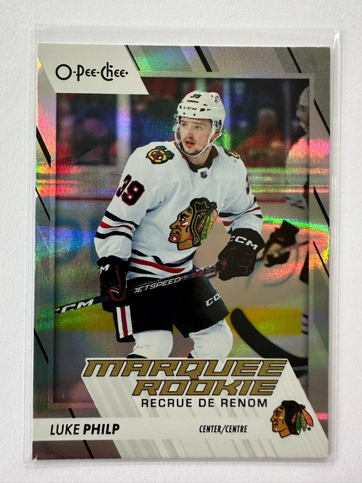 2023-24 UD O-Pee-Chee Luke Philp #550 Marquee Rookie Rainbow Foil 223/ ...