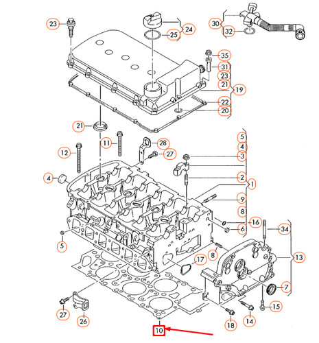 NEW AUDI A3 8P CYLINDER HEAD GASKET METAL 022103383M OEM NO DUTY TO 🇺🇸 ...
