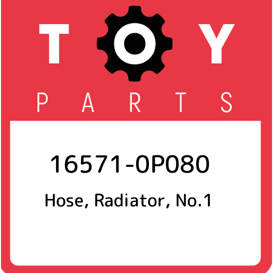 16571-0P080 Toyota Hose, radiator, no.1 165710P080, New Genuine OEM ...