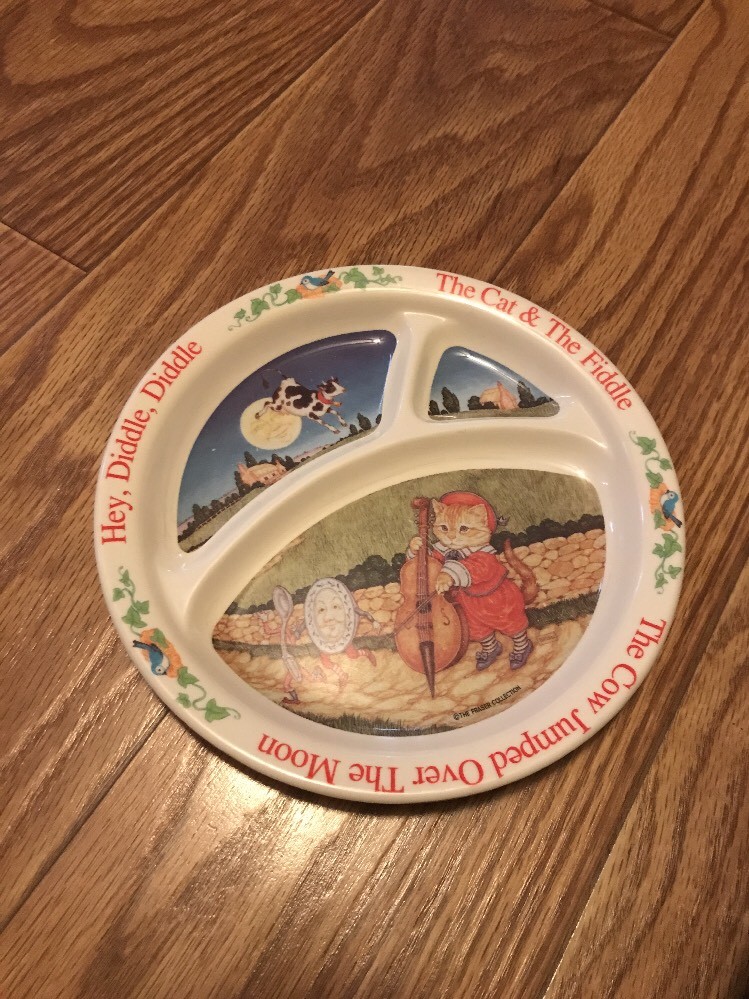 Hey Diddle Diddle Plate Fraser Collection Melamine 3 section Selandia ...