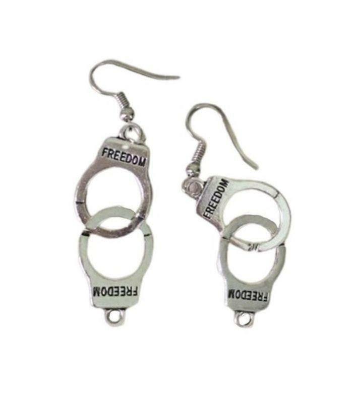 Freedom Handcuff Earrings Free Shipping | eBay