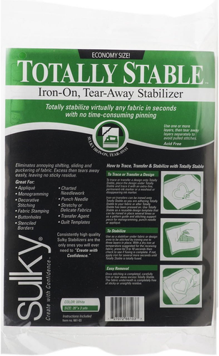 Totally Stable Iron-On Tear-Away Stabilizer, 20 by 3-Yard 313087254274 ...