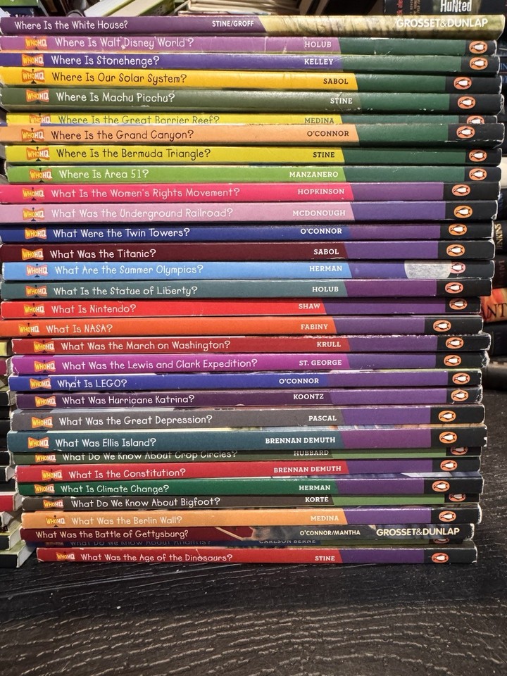 Huge 65 Lot Who Was Where Is What Was Series Books Set Biography ...