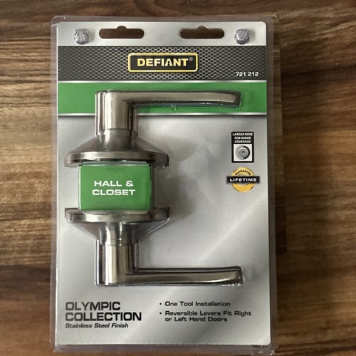 Defiant Hall & Closet Door Handle – Olympic Collection – Stainless ...