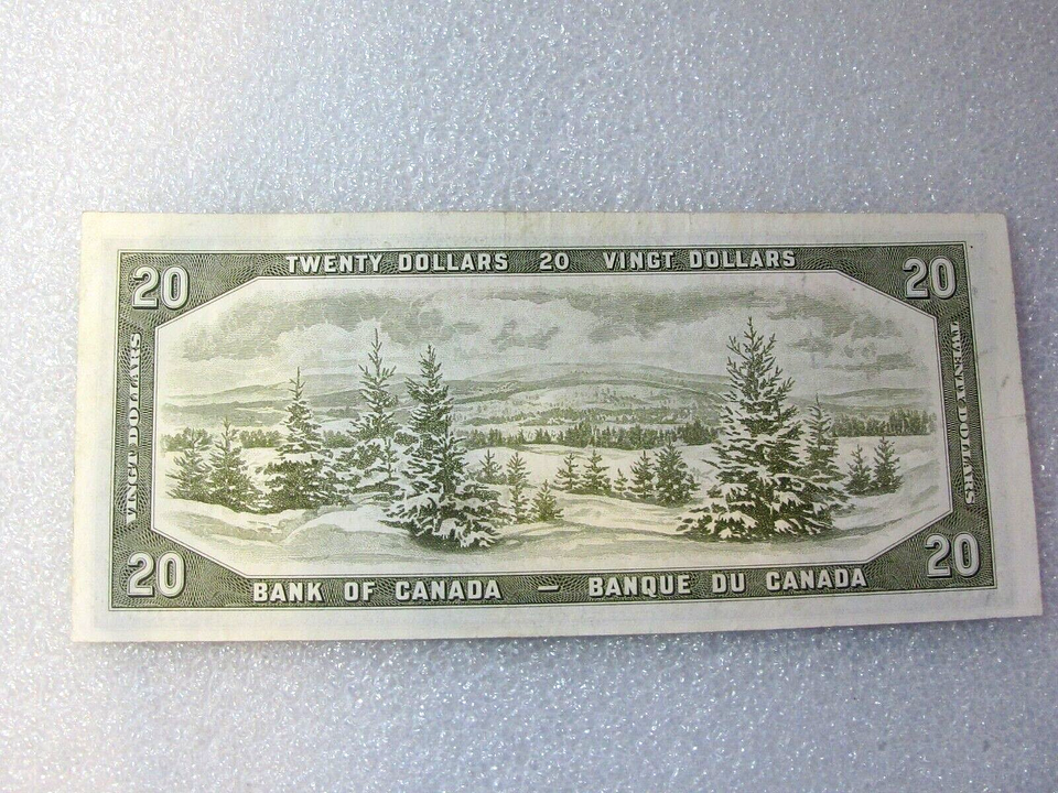 Canada $20 Dollars 1954 BC-33b Devil's Face Coyne-Towers Queen ...