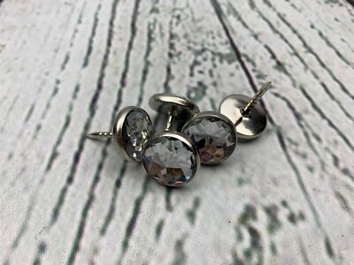 Crystal Head Push Pins Sofa Headboard Upholstery Nails Buttons Tacks ...