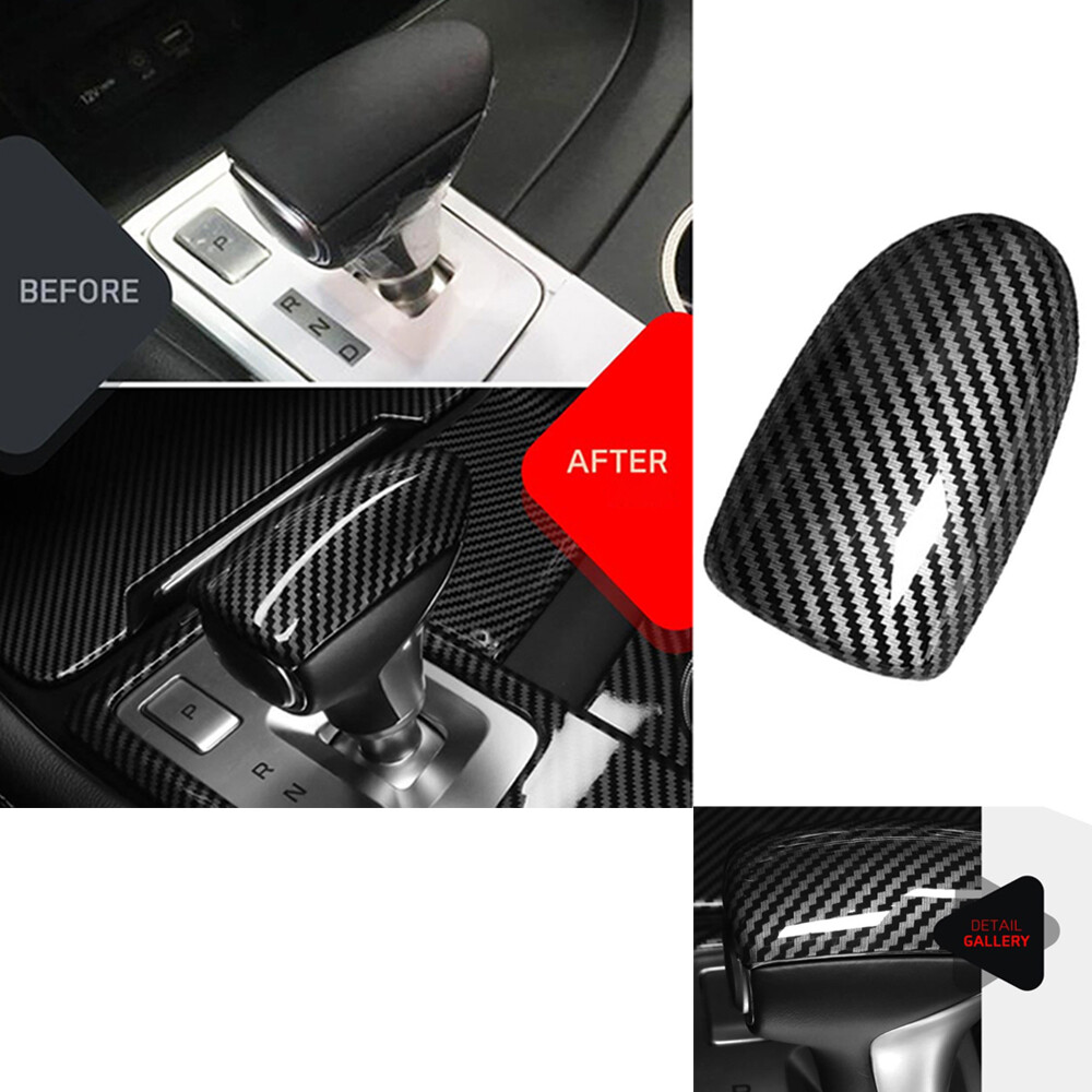 Carbon Fiber Style ABS Gear Shift Knob Cover Trim For Genesis G80 2017 ...