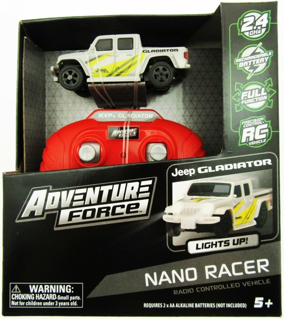 Nano Racer RC Car Jeep Gladiator Adventure Force Lights up Controller ...