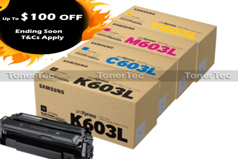 Genuine Samsung CLT-603L C/Y/M/K HY Toner Set->SL-C4010/SL-C4060 SV241A SV232A | eBay