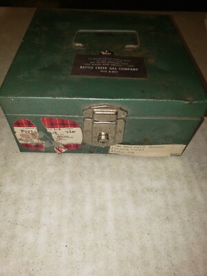 Vtg Metal Hamilton Skotch Porta File Receipt Box,FLAWED,With Working ...
