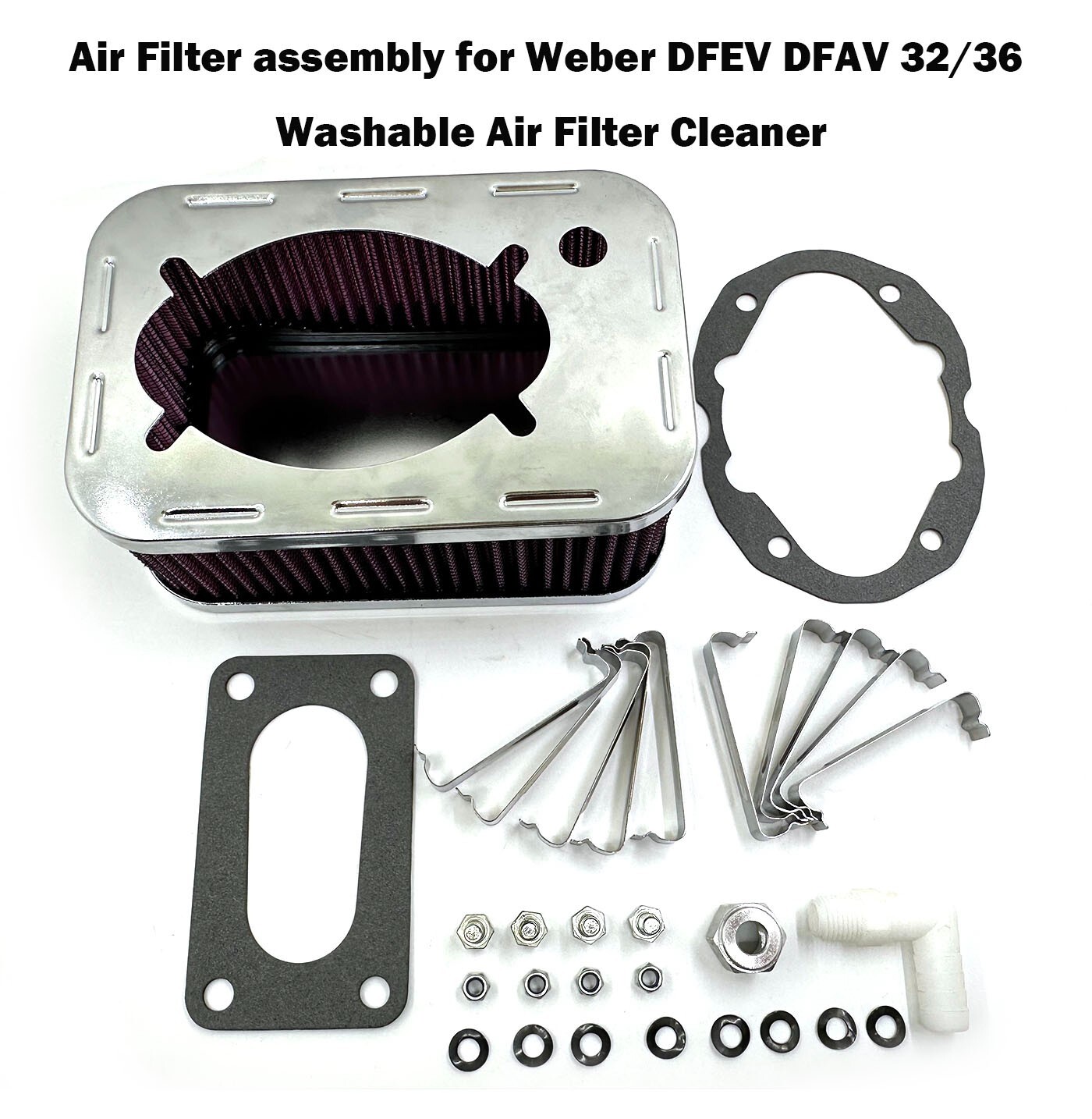 2 Barrel 32/36 Dfev Progressive Carb & air filter For Weber Vw Bug Fiat ...
