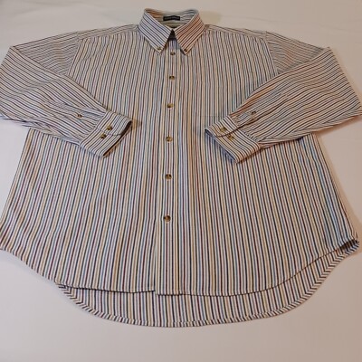 Ivy Crew Classics Shirt Mens Large Striped Button-Down Long Sleeve ...