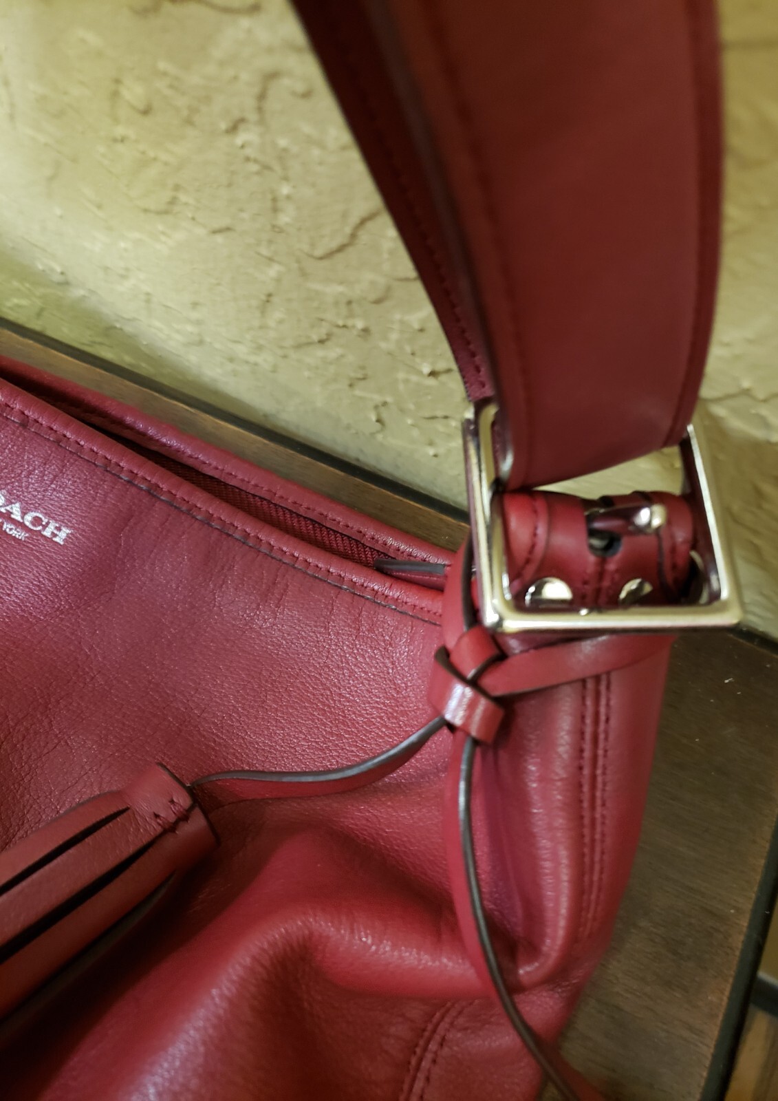 Coach Red Legacy Duffle Hobo #19889 Handbag Vintage - Gem