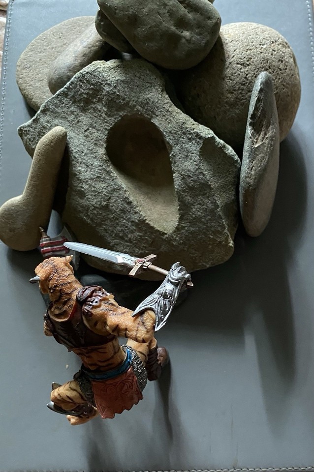 2008 Mutant TIGER Medieval FANTASY World FIGURINE Myth. WARRIOR W ...