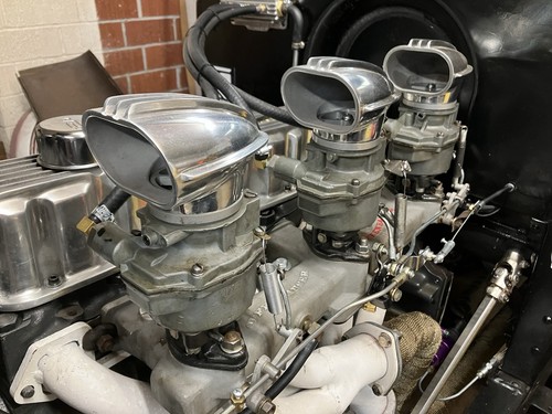 Chevy Inline 6 Tri Power Intake, Complete Ready To Run For 250/292 ...