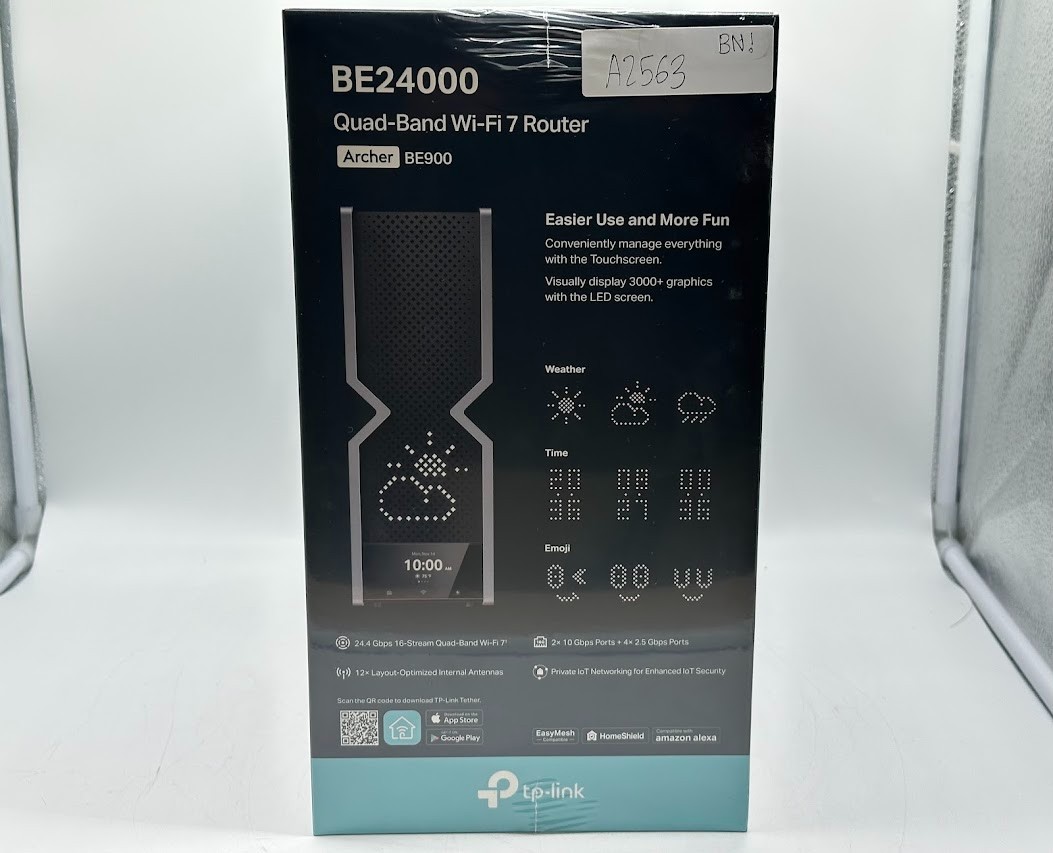 TP-Link Archer BE900 Quad-Band BE24000 Wi-Fi 7 Router - Black for sale ...