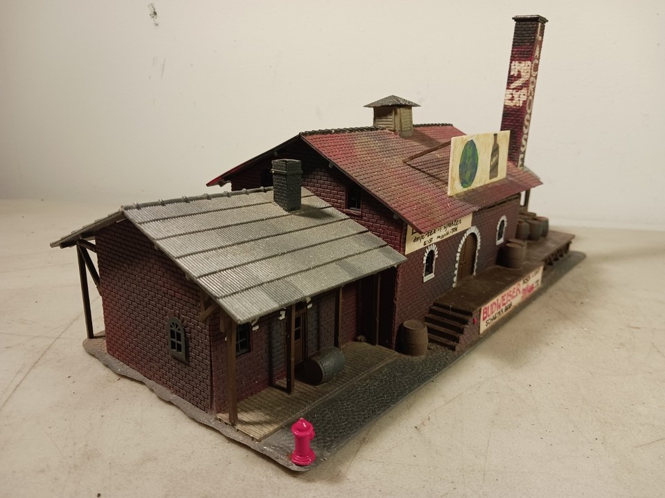 Custom Built HO Scale - Brewery Building Freight Station - Weathered ...