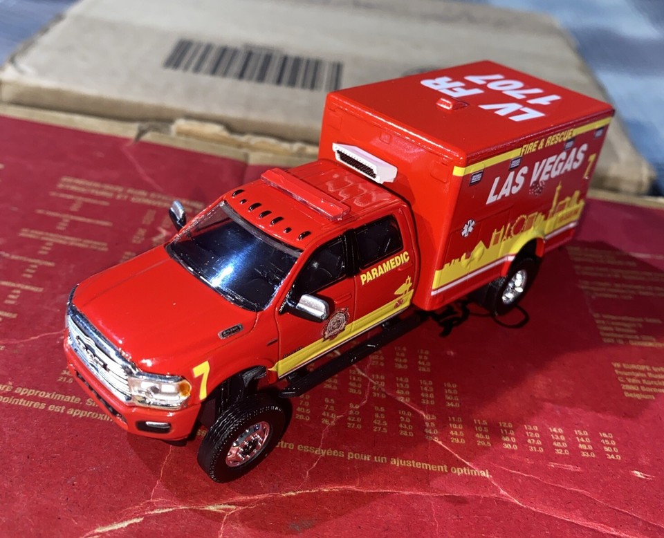 Kitbash 1 Of 1 Ram 5500 HD Las Vegas Fire Department Rescue Paramedic Ambulance | eBay