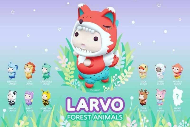 Larvo Forest Animals Series LION LARVO 🦁 1983 Toys x Playgrounders ...