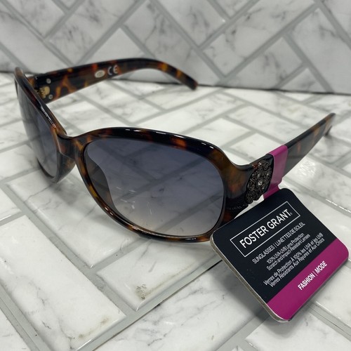 NWT Foster Grant Sunglasses Embry 39431FGX201 Tortoise Frames W/ Floral ...