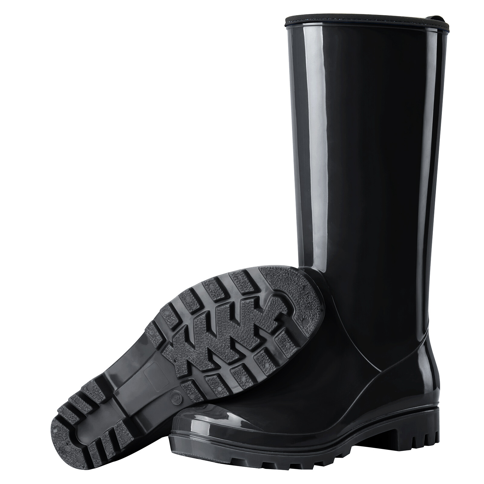 HISEA Women's Rain Boots Mid-Calf PVC Garden Boots Muck Mud Farm ...