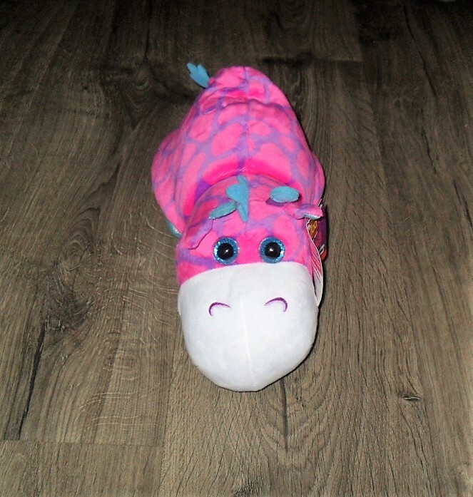 THE ORIGINAL FLIPAZOO 12" PLUSH TOY HETAL HIPPO SEQUIN & JANIKA GIRAFFE ...