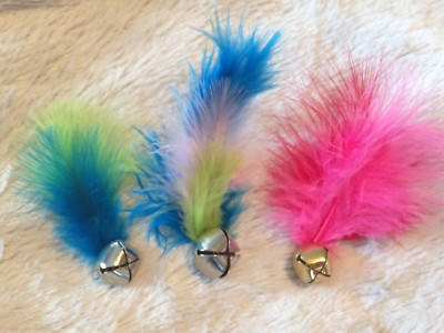 ***FEATHER BELL*** Cat Toys!!! Jingle bell w/Feather - Cats love them ...