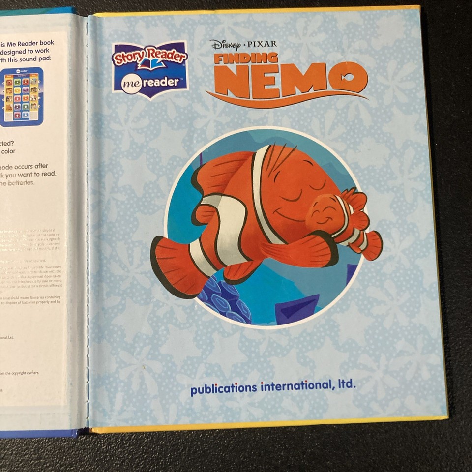 Finding Nemo Disney Pixar Story Reader Me Reader hard cover | eBay