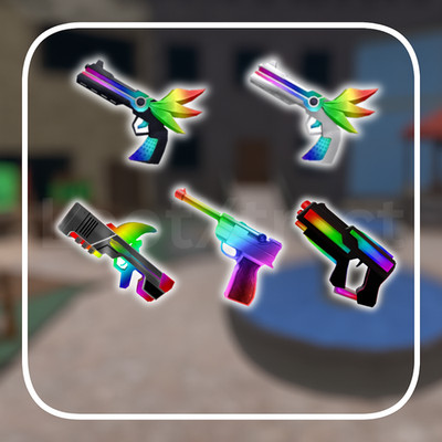 Chroma Gun Set | MM2 Murder Mystery 2 Rare Weapons & Knives | Limited ...