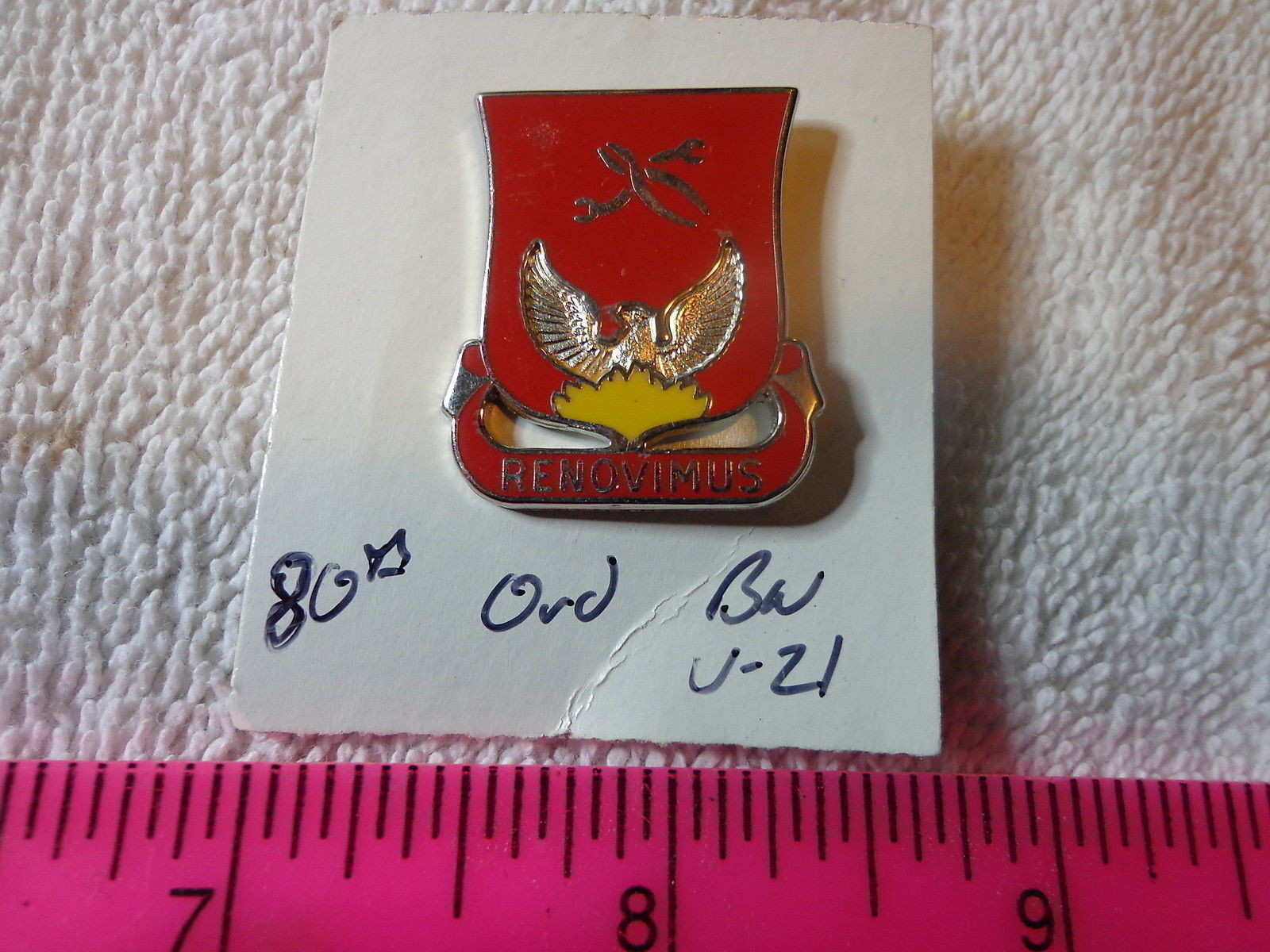 80th Ordnance Battalion V-21 Unit Crest, DI, DUI (DRAW#K1) | eBay