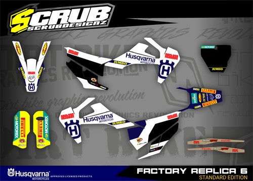 Husqvarna graphics TC - FC 125 250 350 450 - 2019 2020 2021 2022 decals ...