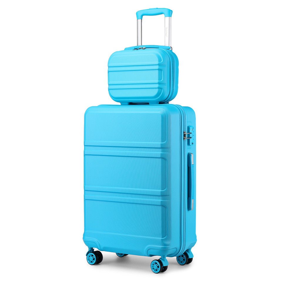 12/20/24/28Inch ABS Hard Shell Suitcase 4 Wheels Hand Cabin Luggage ...