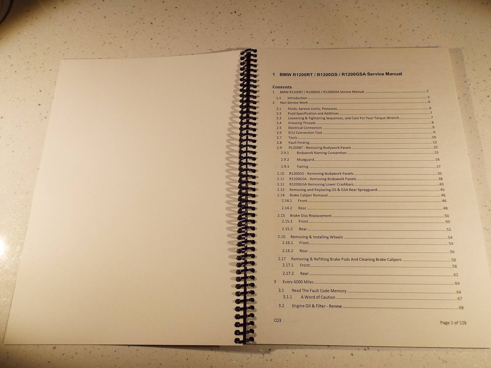 BMW R1200RT R1200GS R1200GSA Adventure WC 2014 on Service Workshop ...