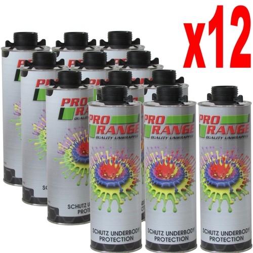 12 x Car Body Schutz Black Underseal 1 litre Textured Underbody Coating ...