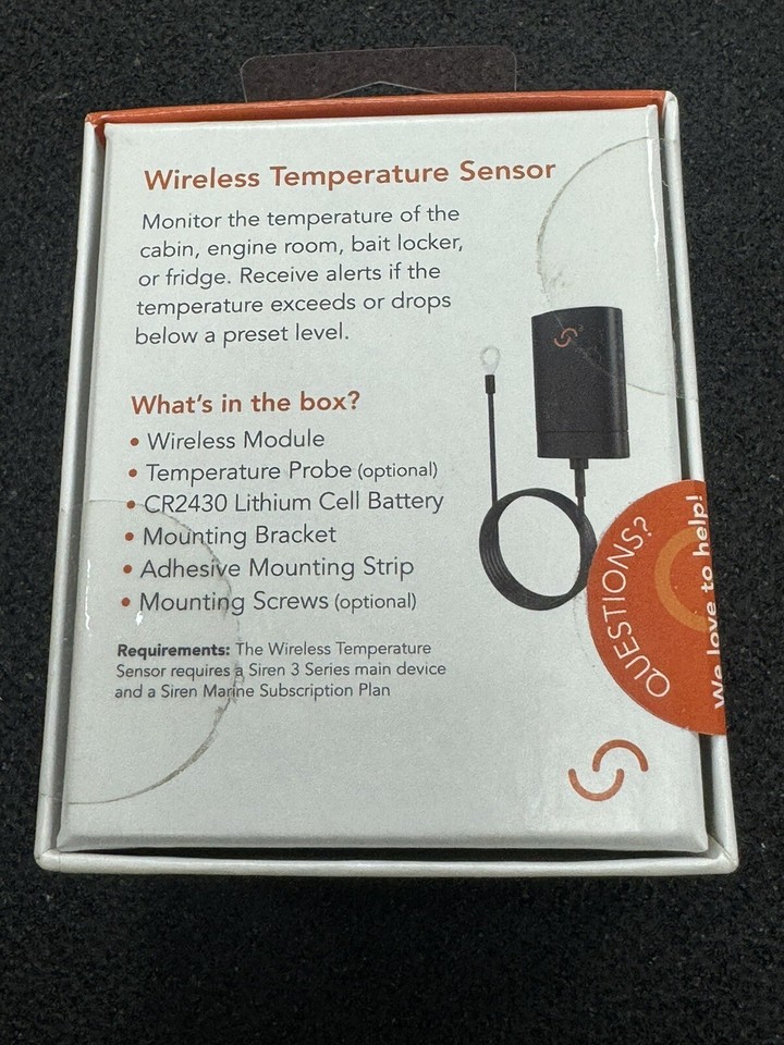 Siren Marine Temp Sensor f/Siren 3 SM-WLS3-TEMP-917 UPC 857331007402 | eBay