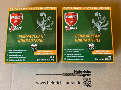 Permaclean 2 x 80 g wurzeltiefe Wirkung Glyphosat Unkrautvernichter ...