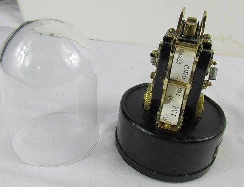 VINTAGE EDISON STOCK EXCHANGE TICKER TAPE MACHINE LIGHTER IN WORKING ...