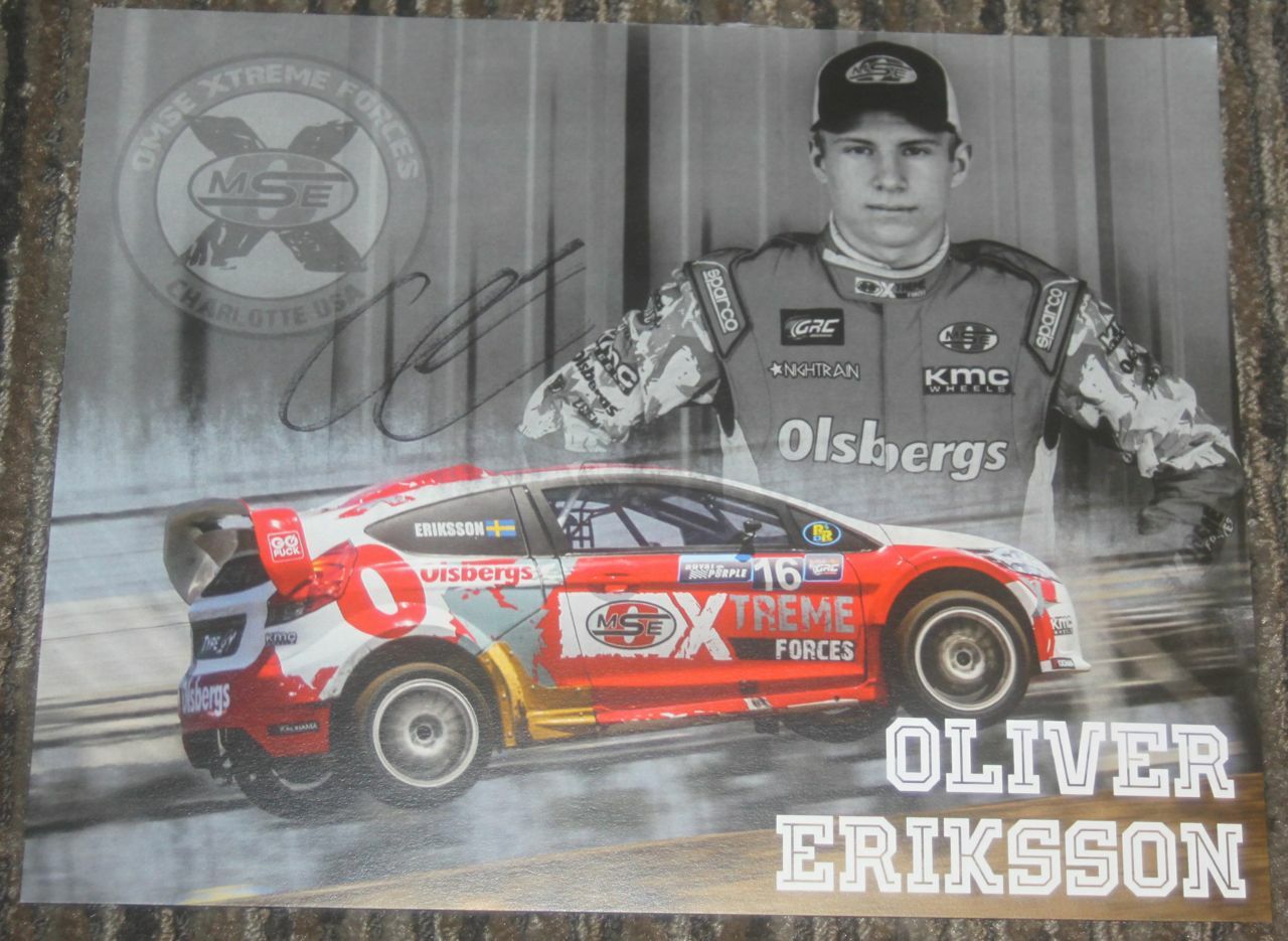 2015 Oliver Eriksson signed MSE Olsbergs "2nd issued" GRC Lites ...