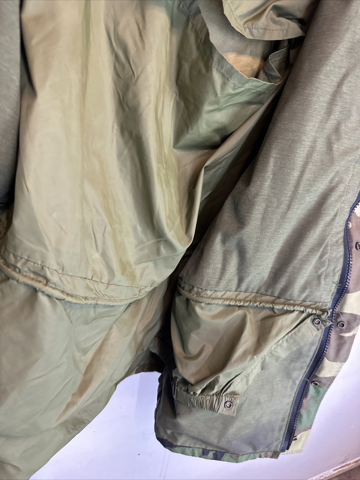 US ARMY PARKA, EXTENDED COLD WEATHER, CAMOUFLAGED WOO… - Gem