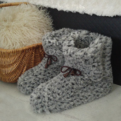 Merino's Pure Sheep Wool Boots Cozy Foot Slippers Sheepskin Womens ...