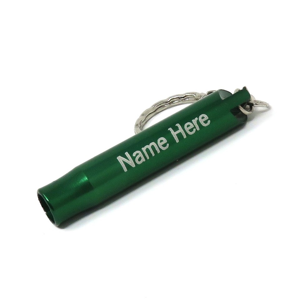 Custom Engraved Whistle Key Chain - Personalized - Choose Color - Key ...