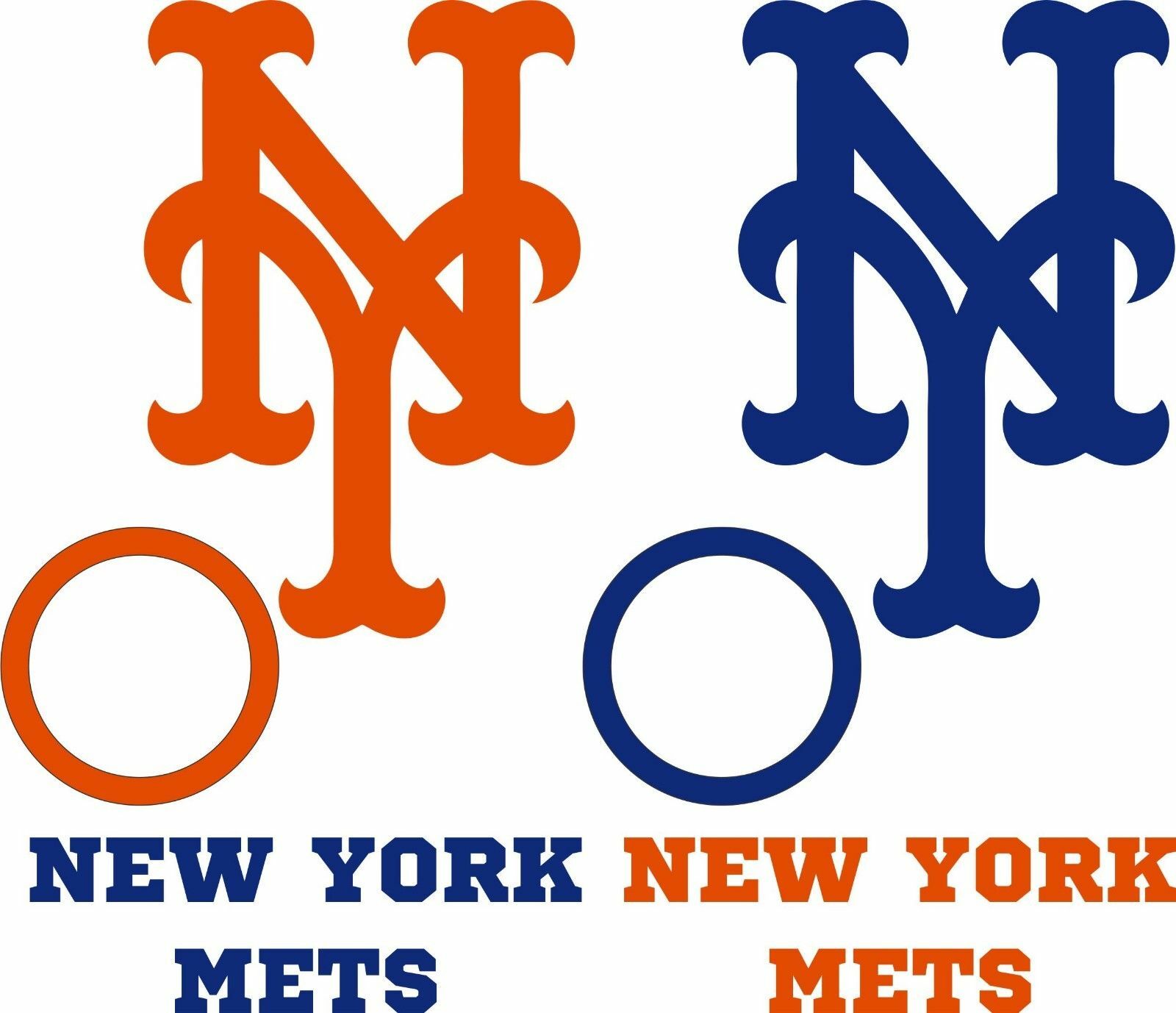 New York Mets Cornhole Set of 6 Vinyl Decals | eBay
